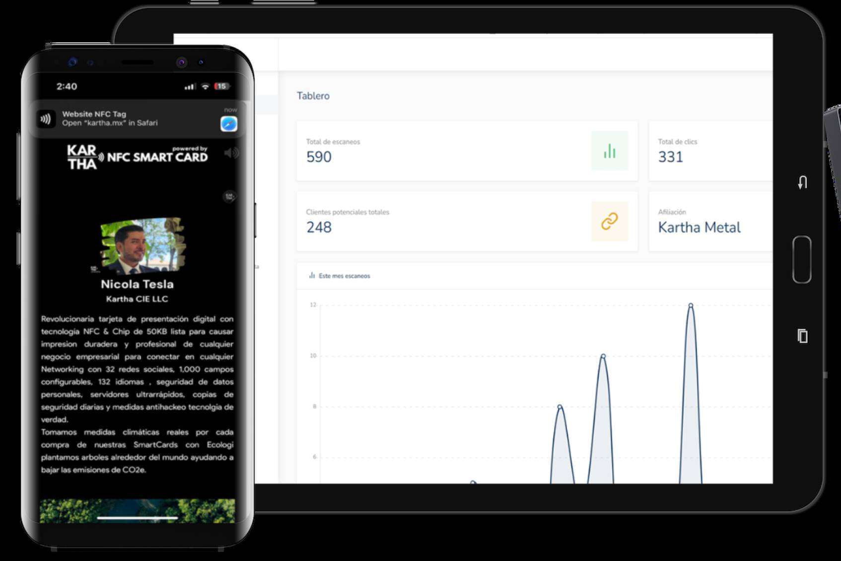 NFC Business Cards de Kartha y sus características - La Voz Medellín